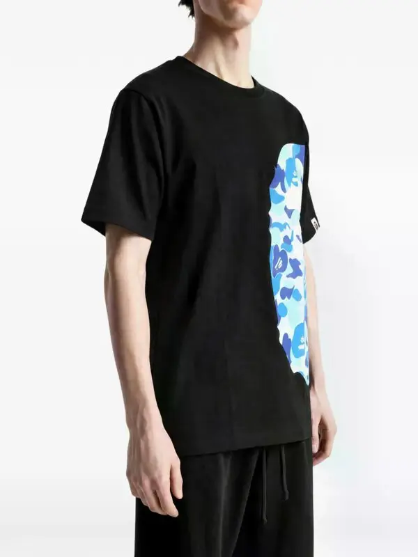 A BATHING APE Camo-print Logo-patch T-shirt