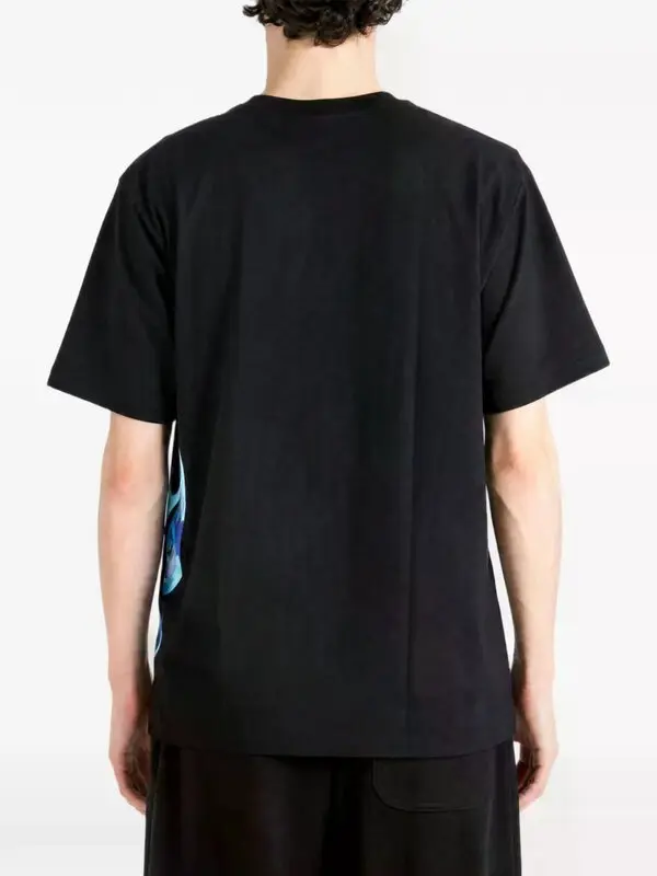 A BATHING APE Camo-print Logo-patch T-shirt