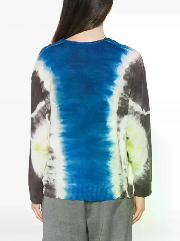 Liviana Conti Tie & Dye V-neck Sweater