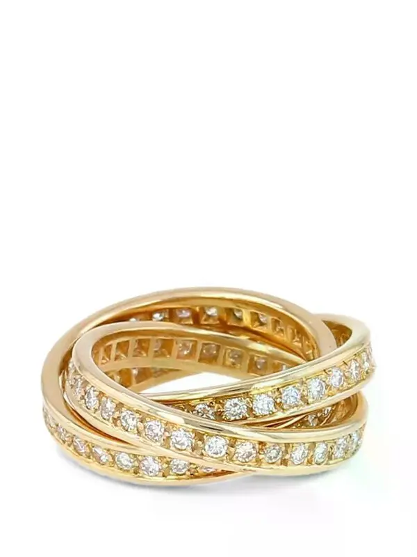 Cartier 1990 Trinity Diamond Ring - Gold