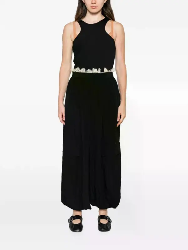 Sea Lace-trimmed Trousers