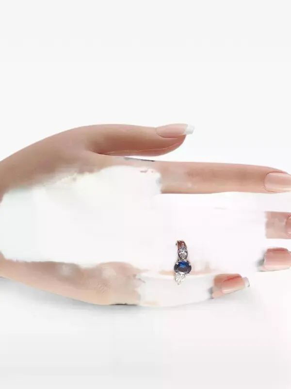 LB EXCLUSIVE Sapphire And Diamond Ring - Silver