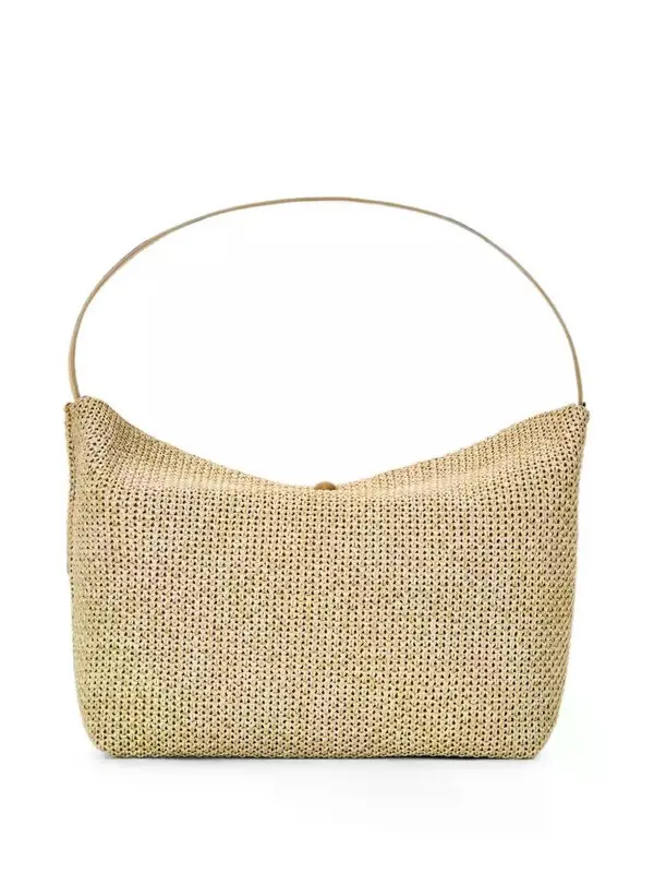 Christopher Esber Turnlock Raffia Shoulder Bag
