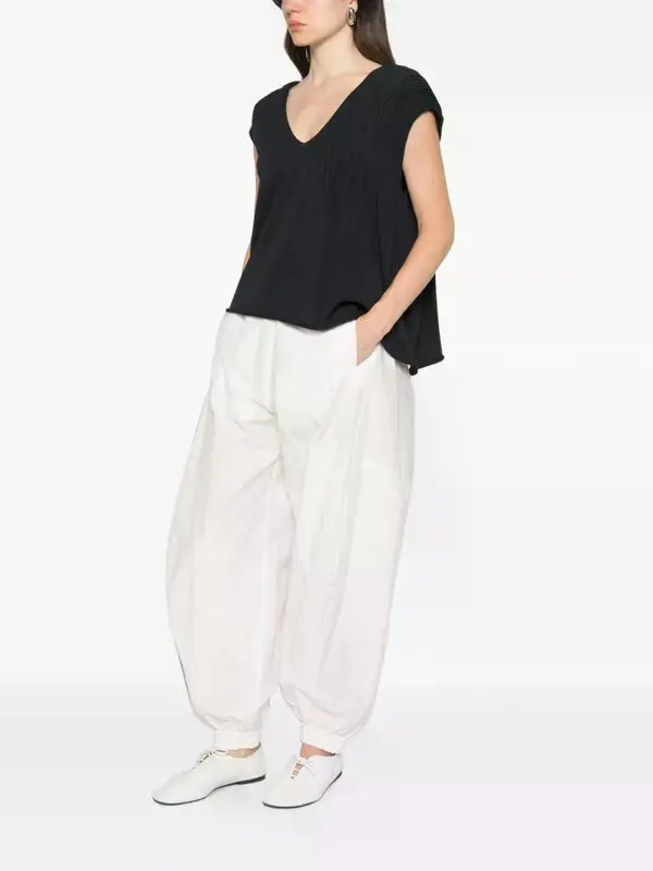 Liviana Conti Pleated V-neck Top