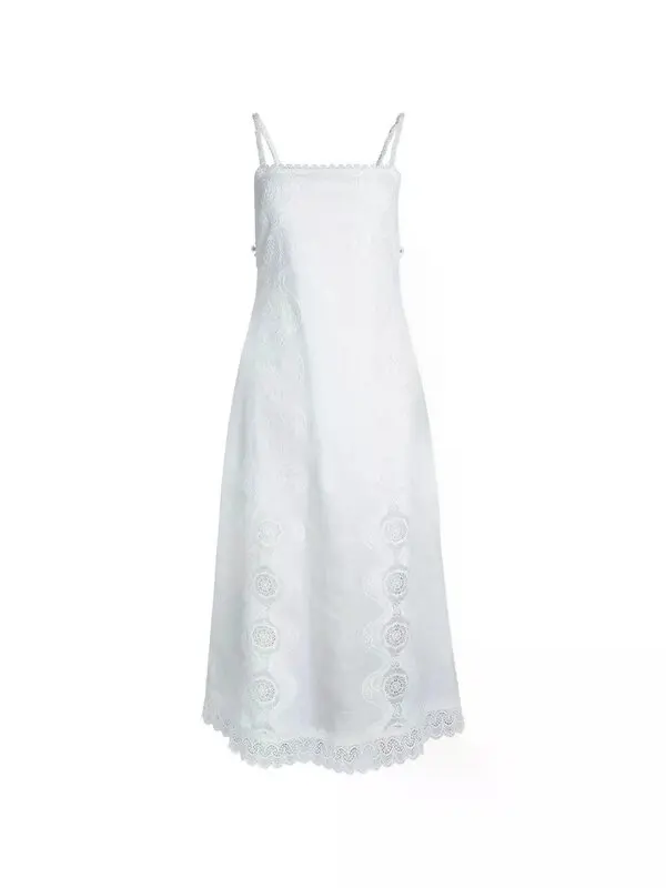 Waimari Rocío Lace-trimmed Maxi Dress - White