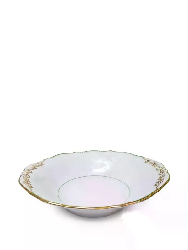 GINORI 1735 Museo Gold-trimmed Bowl - White