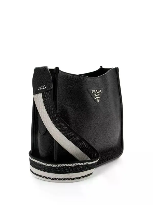 Prada Vitello Daino Logo Shoulder Bag