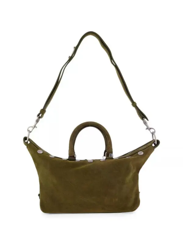 MARGESHERWOOD Dumpling Studded Suede Tote Bag - Green