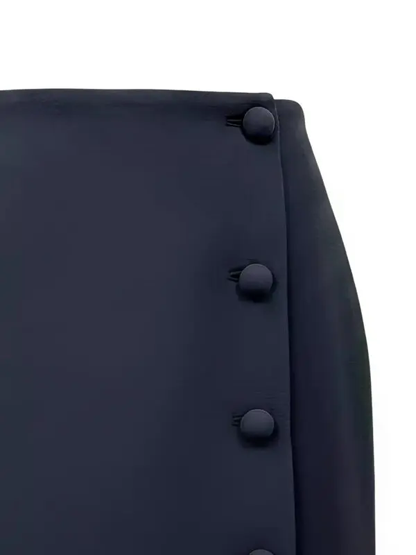 Valentino Garavani Button-embellished Wool Mini Skirt