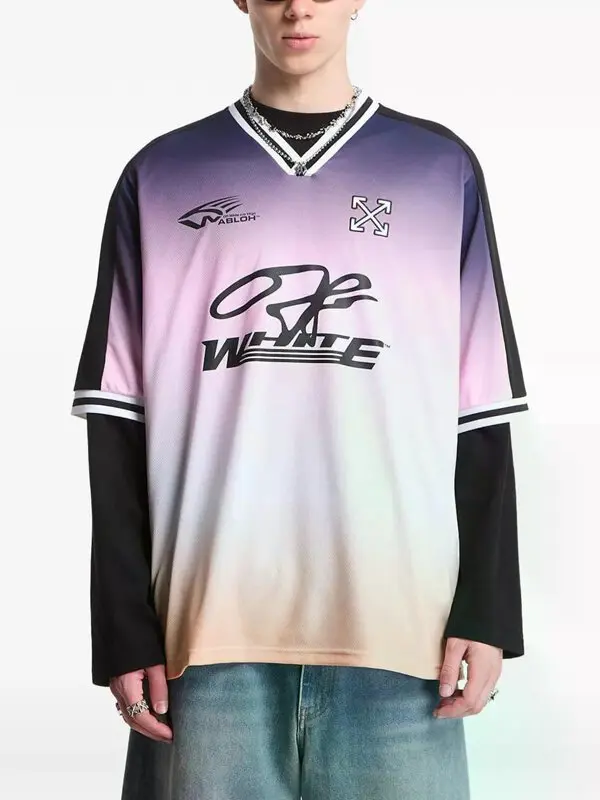 Off-White Degradé-effect Soccer T-shirt