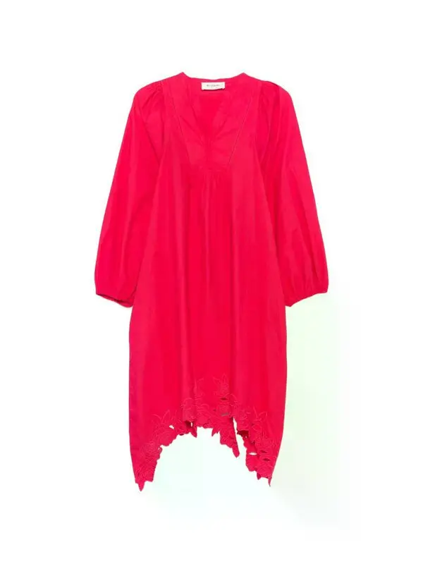 BLUGIRL Cut-out Floral-embroidered Midi Dress
