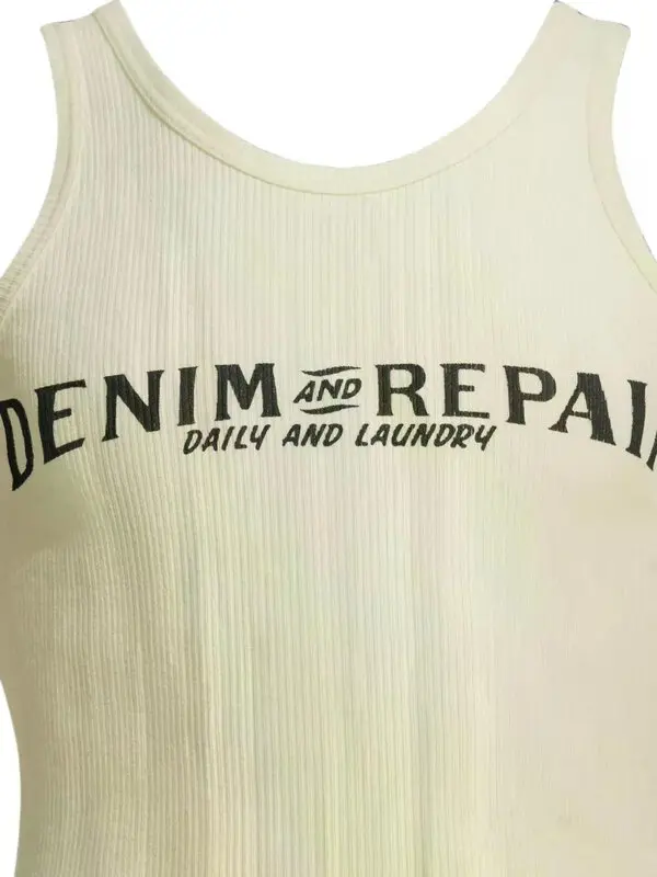 Kapital Slogan-print Ribbed Vest