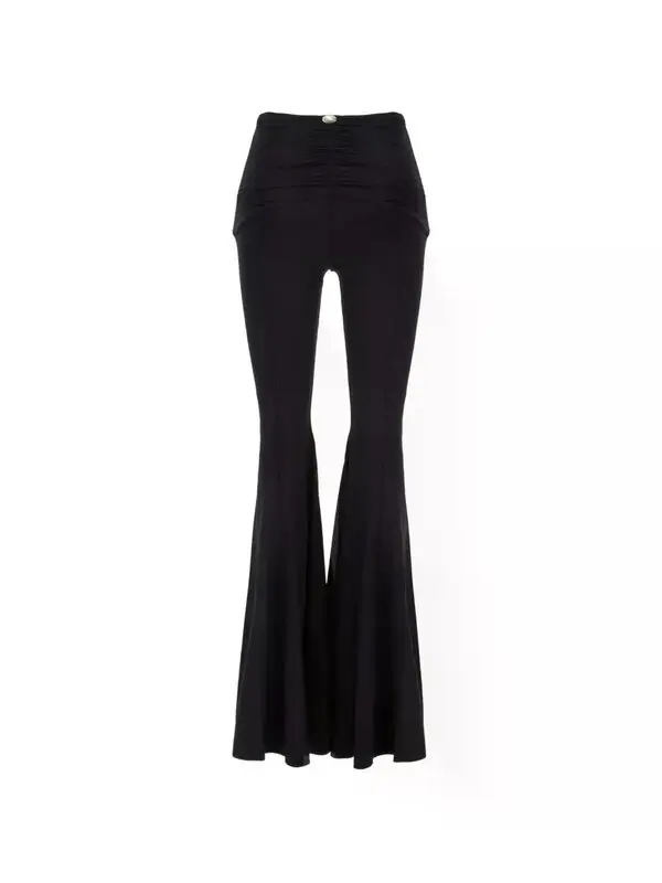 MAISON ANAMI Ruched Flared Trousers