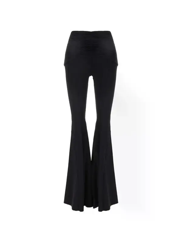 MAISON ANAMI Ruched Flared Trousers