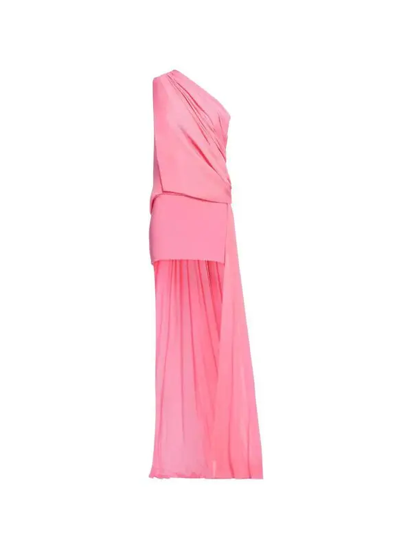 Elie Saab One-shoulder Draped Mini Dress