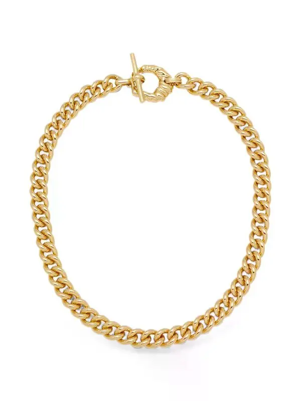 YOJ Coral Curb Chain Necklace - Gold