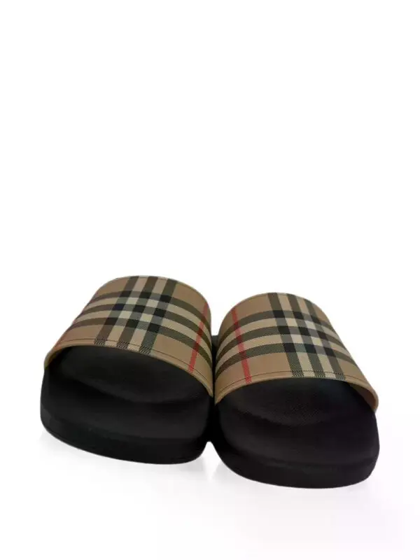 Burberry Check-print Slide Sandals