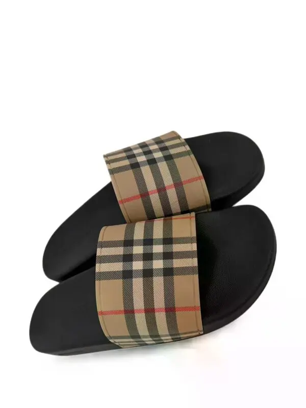 Burberry Check-print Slide Sandals