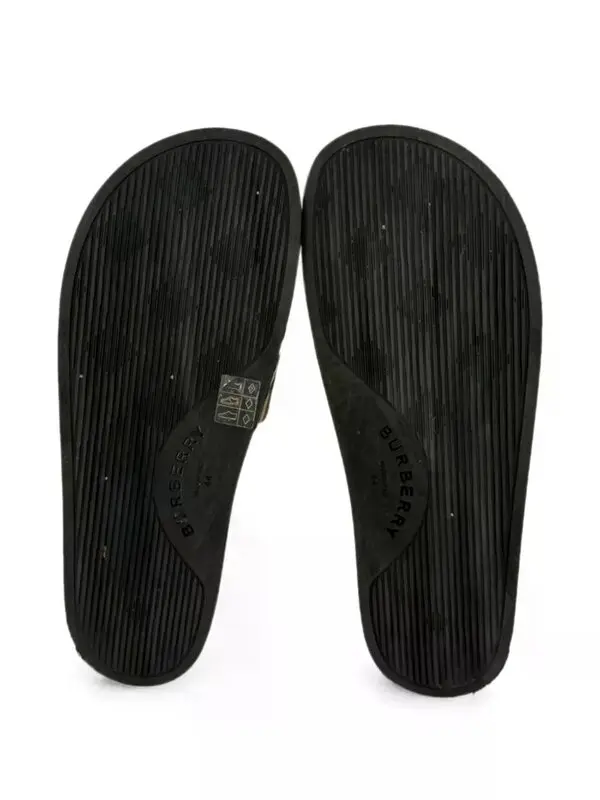 Burberry Check-print Slide Sandals