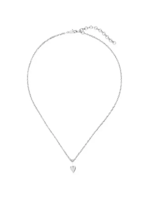 YOJ Heart Pendant Necklace - Silver