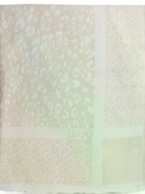 Liu Jo Leopard-print Monogram Scarf