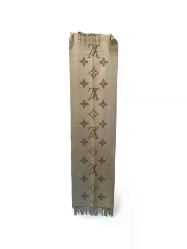 LOUIS VUITTON Reykjavik Fringed Scarf - Neutrals