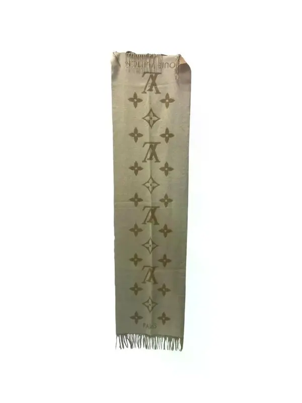 LOUIS VUITTON Reykjavik Fringed Scarf - Neutrals