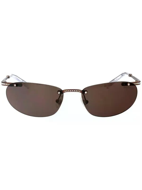 SWAROVSKI Crystal-embellished Sunglasses - Brown