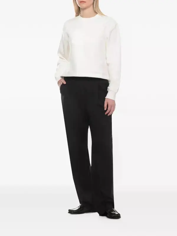 Casablanca Logo-embroidered Cropped Sweater
