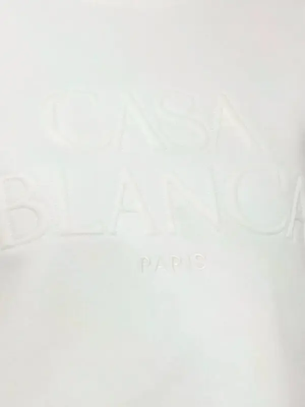 Casablanca Logo-embroidered Cropped Sweater
