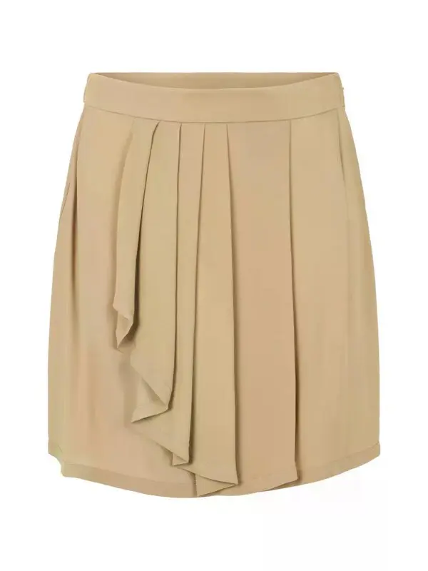 Alberta Ferretti Draped Pleated Mini Skirt
