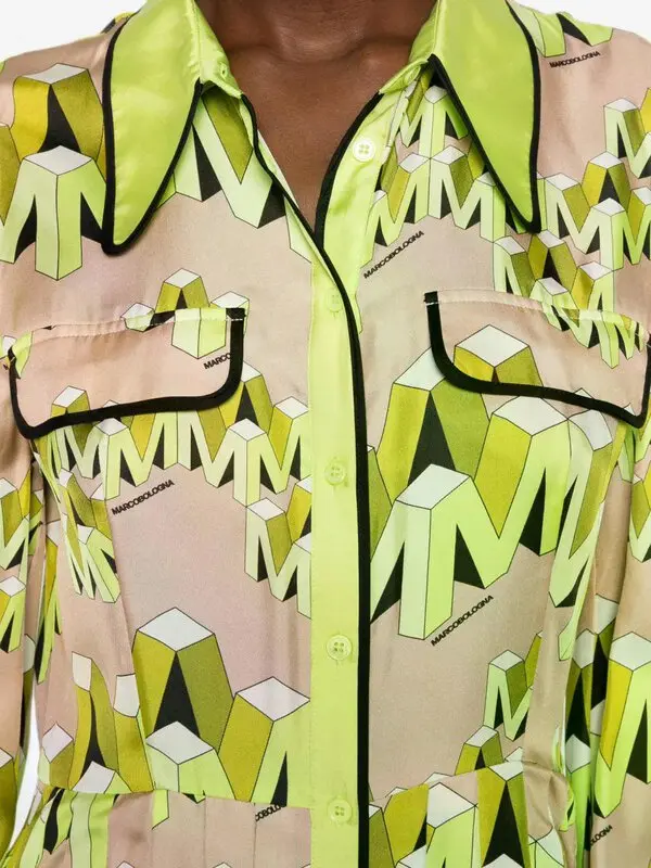 MARCO BOLOGNA Geometric Print Midi Dress