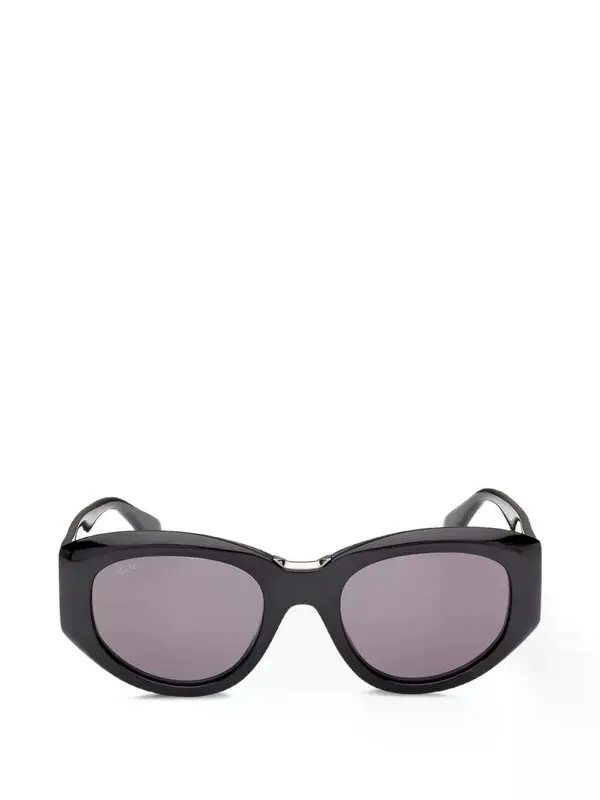 Max Mara Shiny Oval-frame Sunglasses