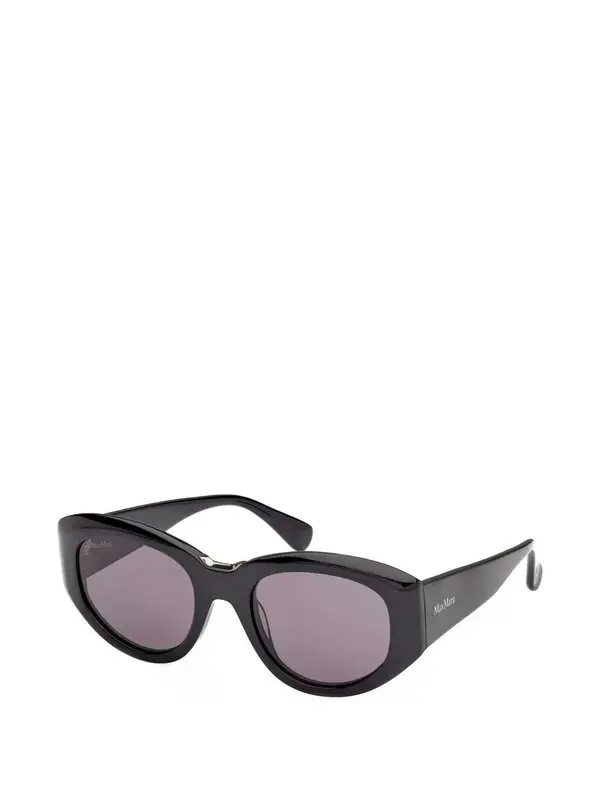 Max Mara Shiny Oval-frame Sunglasses