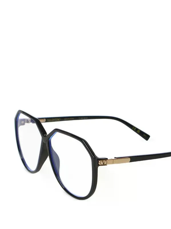 Valentino Garavani Vlogo Geometric-frame Glasses