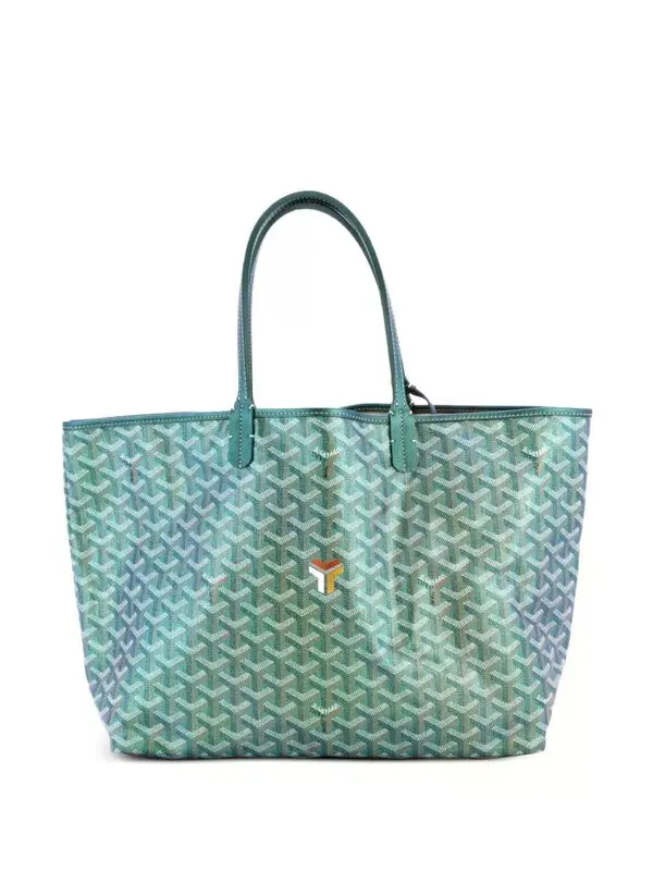 Goyard Saint Louis Iridescent Coated Canvas Pm Tote Bag - Green