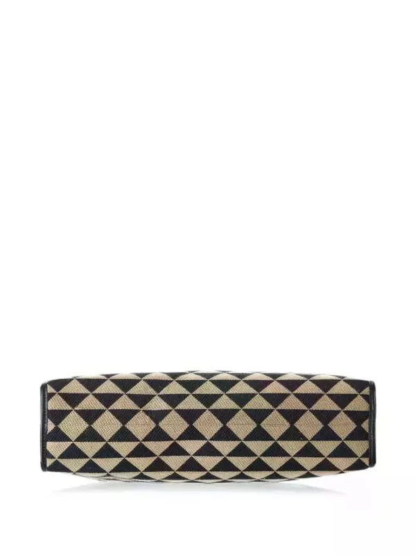 Prada Symbole Embroidered Tote Bag - Neutrals