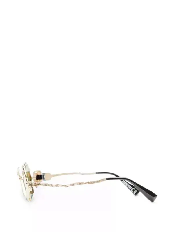 KUBORAUM Z50 Round Frame Sunglasses - Gold