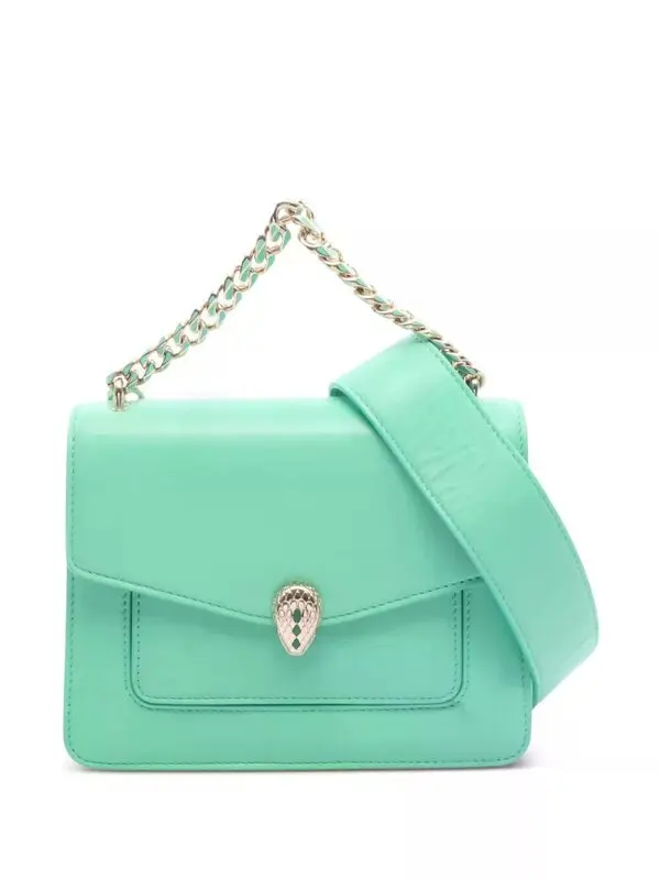 BVLGARI Serpenti Forever 2-way Tote Bag - Green