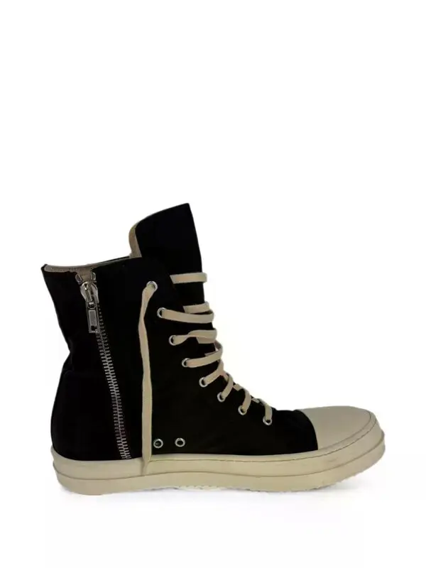 Rick Owens Zip-pocket High-top Sneakers - Black