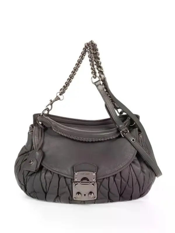 Miu Miu Coffer Matelassé Tote Bag