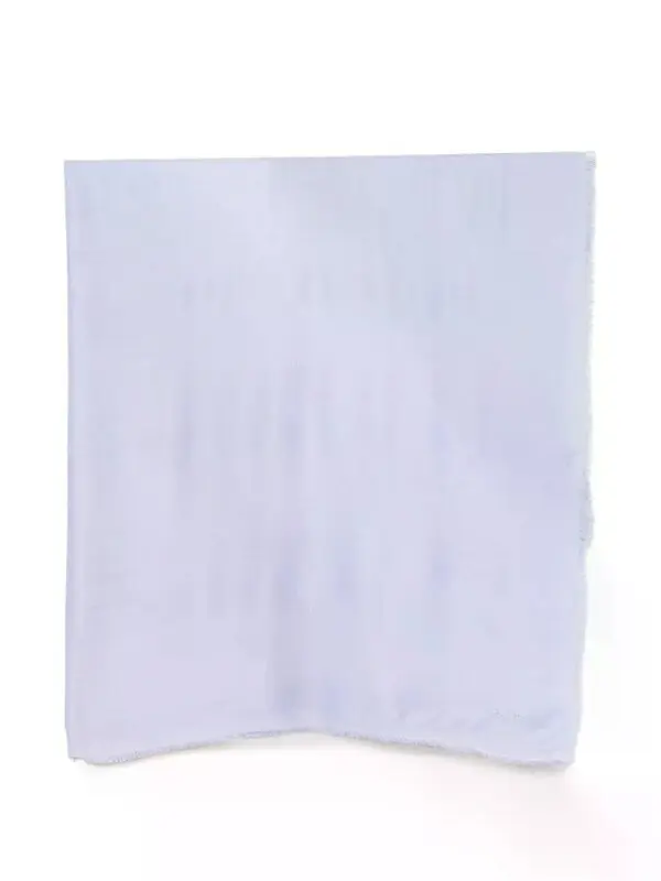 BLUGIRL Logo-jacquard Frayed Scarf - Purple