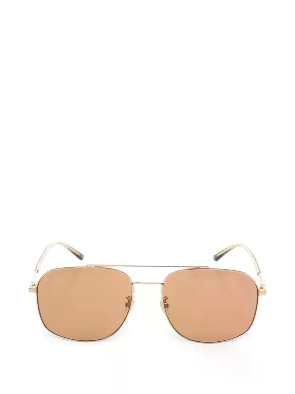 Gucci 2020s Double-bridge Sunglasses - Gold