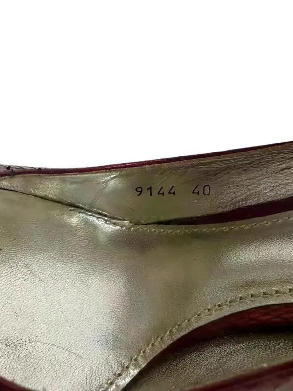Dolce & Gabbana 2010s Snake-embossed Leather Pumps