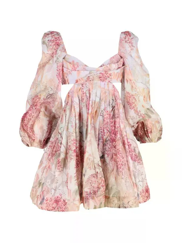 Zimmermann Botanica Floral-print Dress - Pink