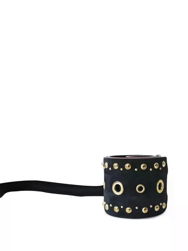 Maje Suede Tassel Belt - Black