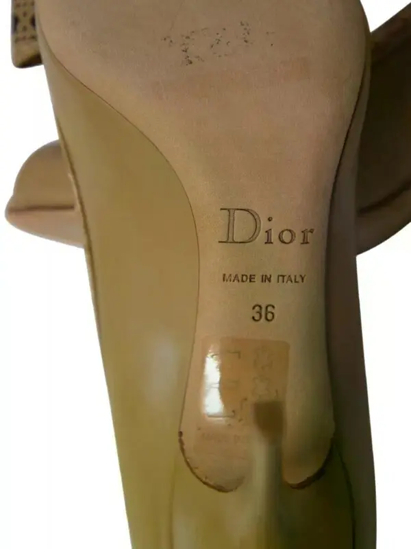 Dior Bow-detail Peep-toe Pumps