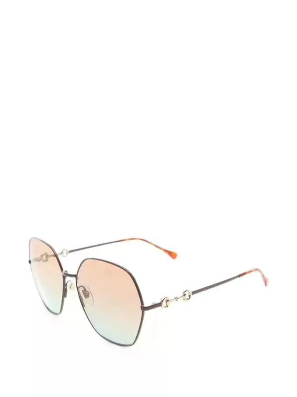 Gucci Hexagon Horsebit Sunglasses