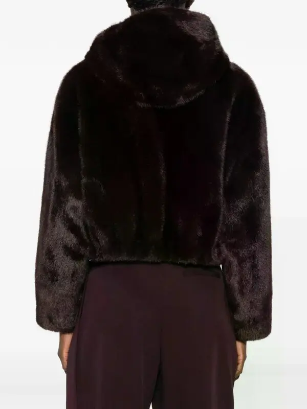 Pinko Faux-fur Hooded Jacket