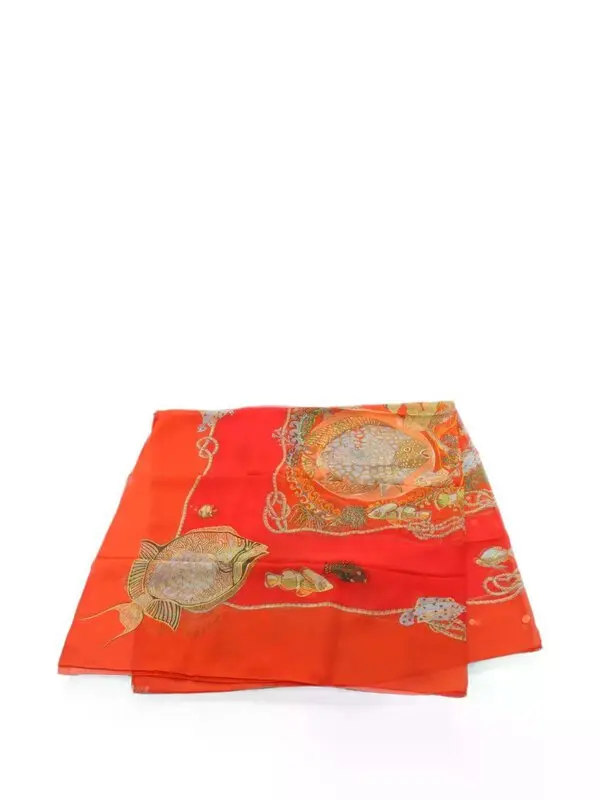 Hermès 2010s Grands Fonds Scarf - Orange